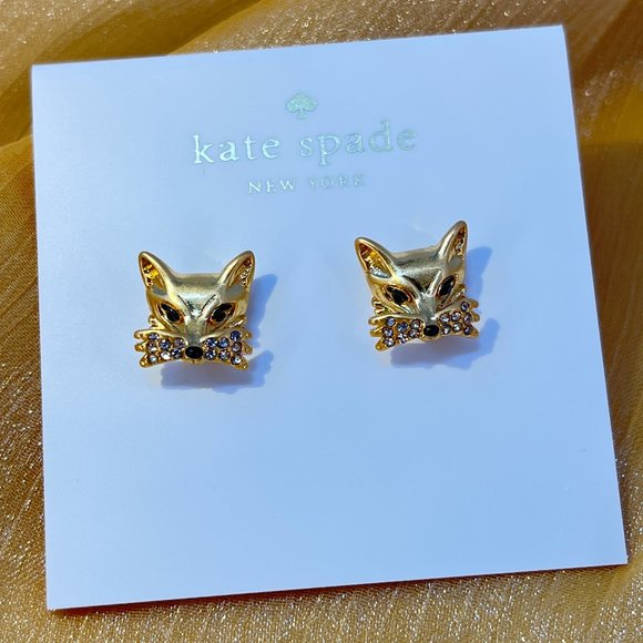 kate spade | Jewelry | Kate Spade So Foxy Fox Studs Earrings | Poshmark